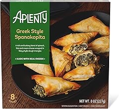 Amazon Brand, Aplenty Greek Style Spanakopita, 8 Oz, Frozen, 8 Count