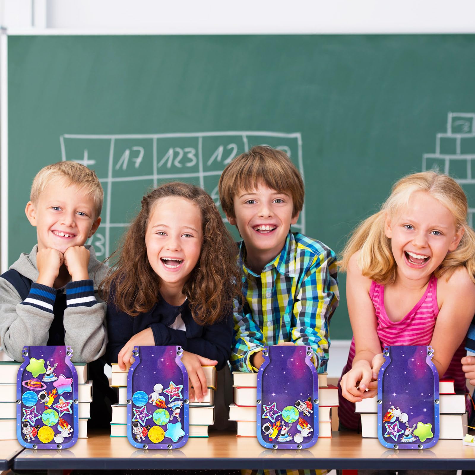 Mua Treela Outer Space Reward Mason Jar for Kids Bulletin Board Reward ...