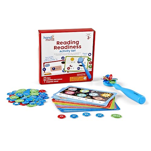 hand2mind Reading Readiness Activity Set, Magnetic Wands and Chip Set ...