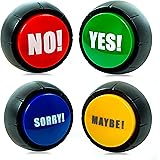 Amazon.com: Yes Button and No Button with Sound, Answer Buzzers Set of ...