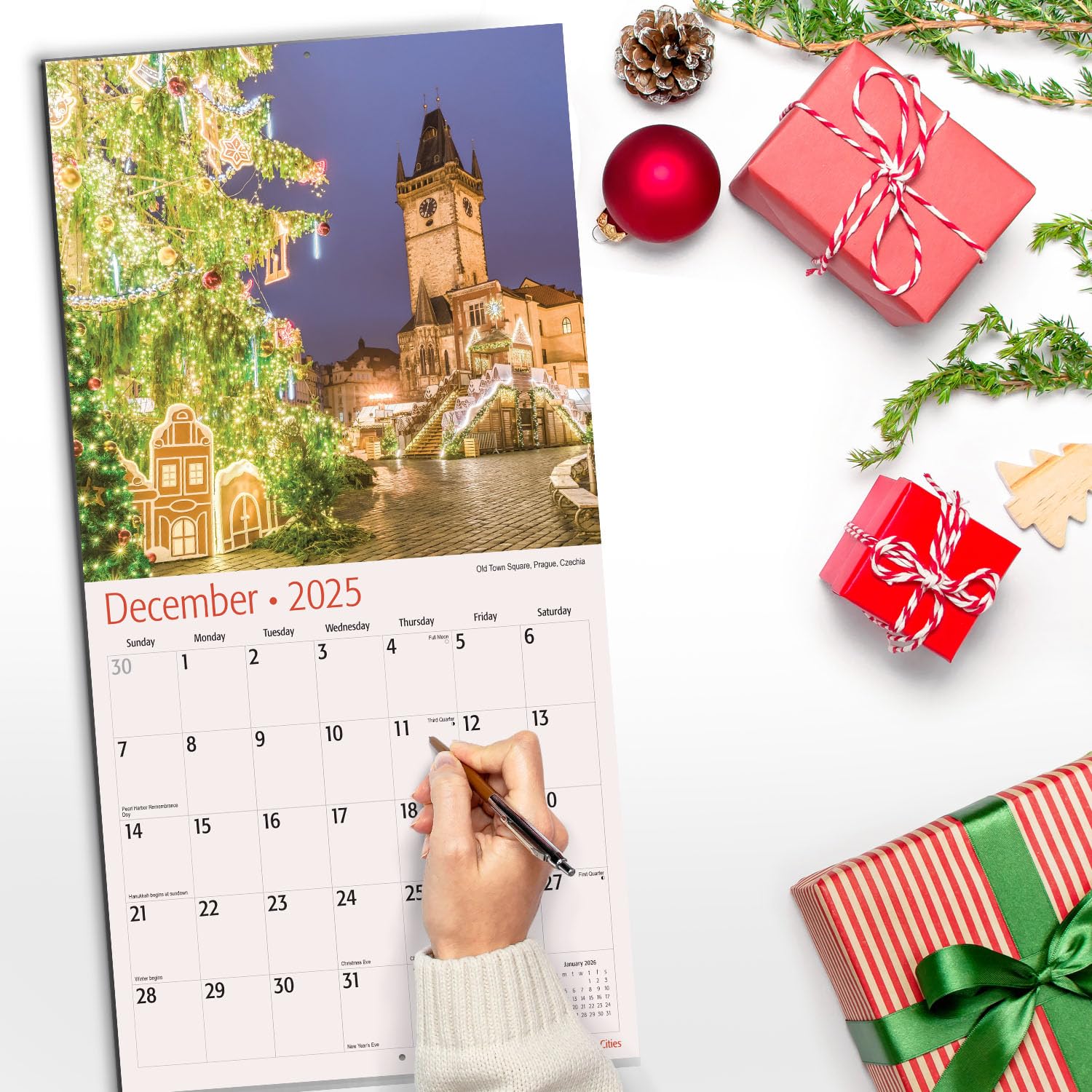 RED EMBER World's Greatest Cities 2025 Wall Calendar 12 Month | 12" X ...