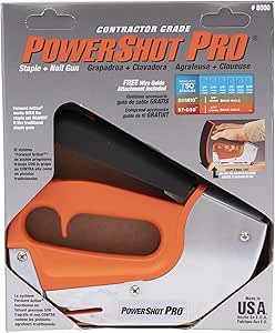 Arrow 8000 PowerShot Pro Forward-Action Staple Gun - Hand Staplers And ...