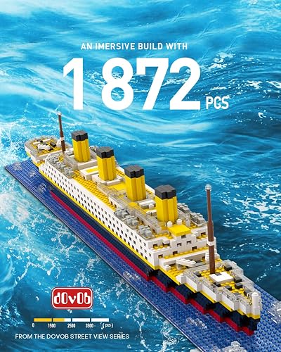 Lego Technic DOvOb Titanic Micro Blocks Building Set - 1872 Piece Mini ...