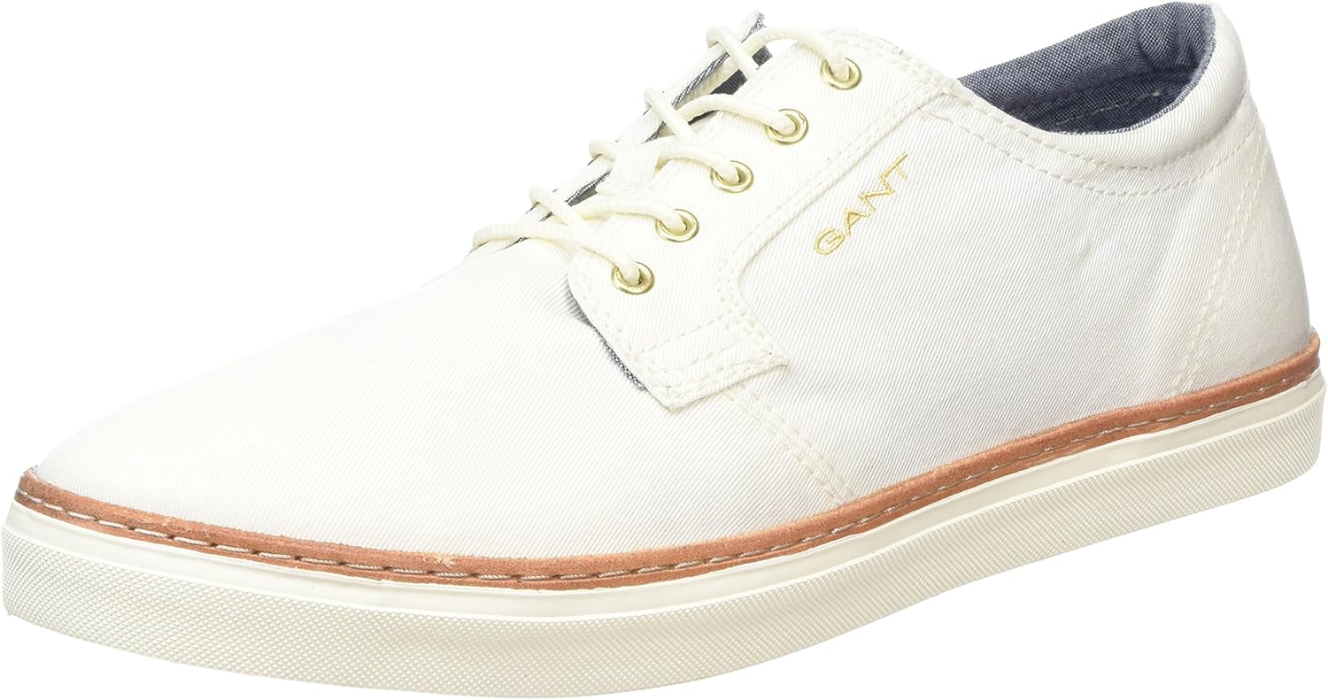 GANT Men’s Bari Low-Top Sneakers White Size: 12 UK: Amazon.co.uk: Shoes ...