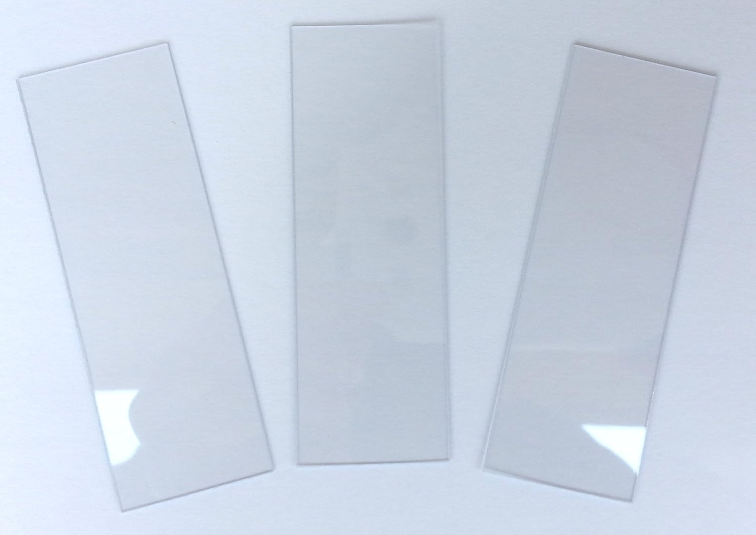 Clear Acrylic Microscope Slides 3 x 1 inch Pack of 250. 400 Micron semi ...
