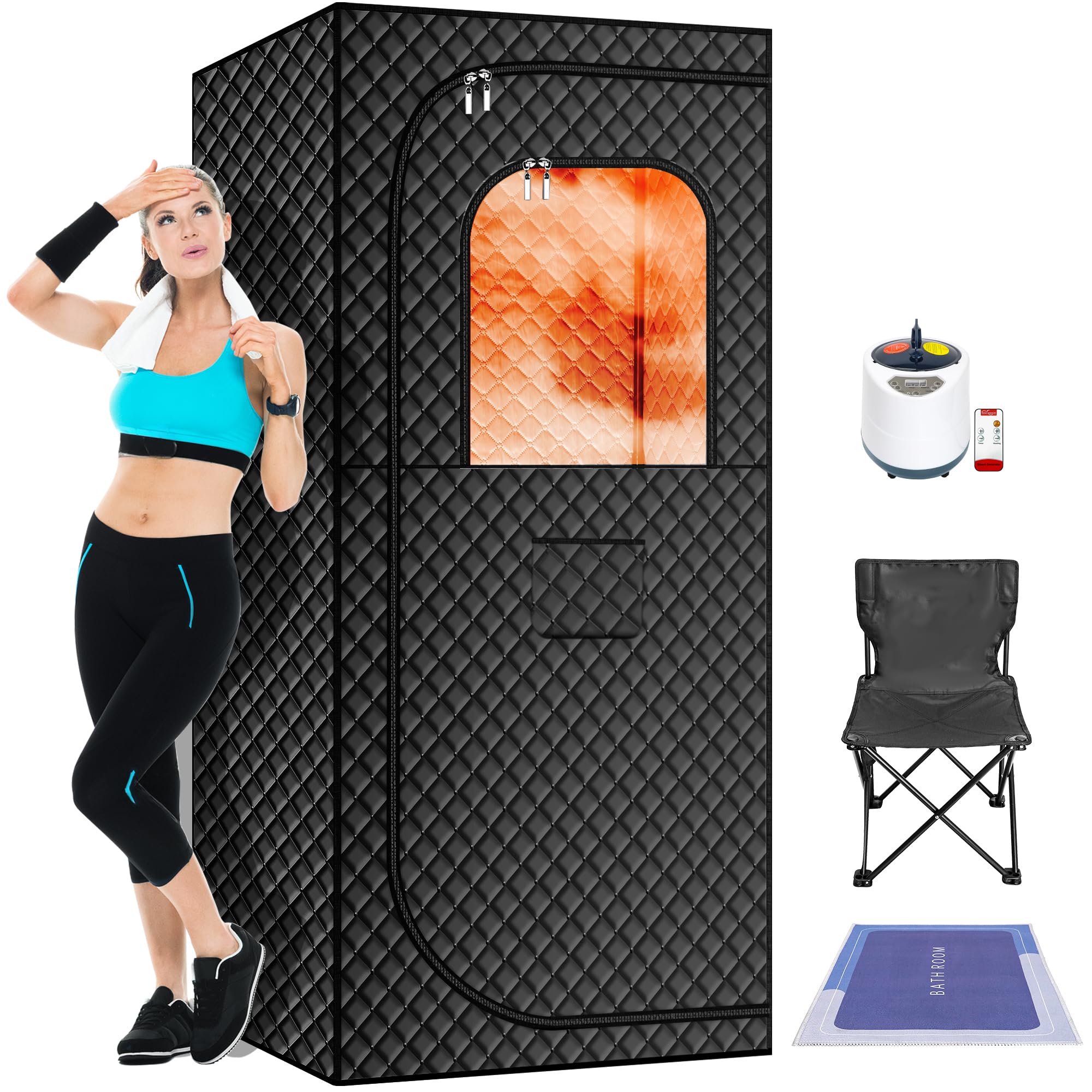 MIXC Portable Steam Sauna Box, Portable Sauna for Home, Person Sauna ...