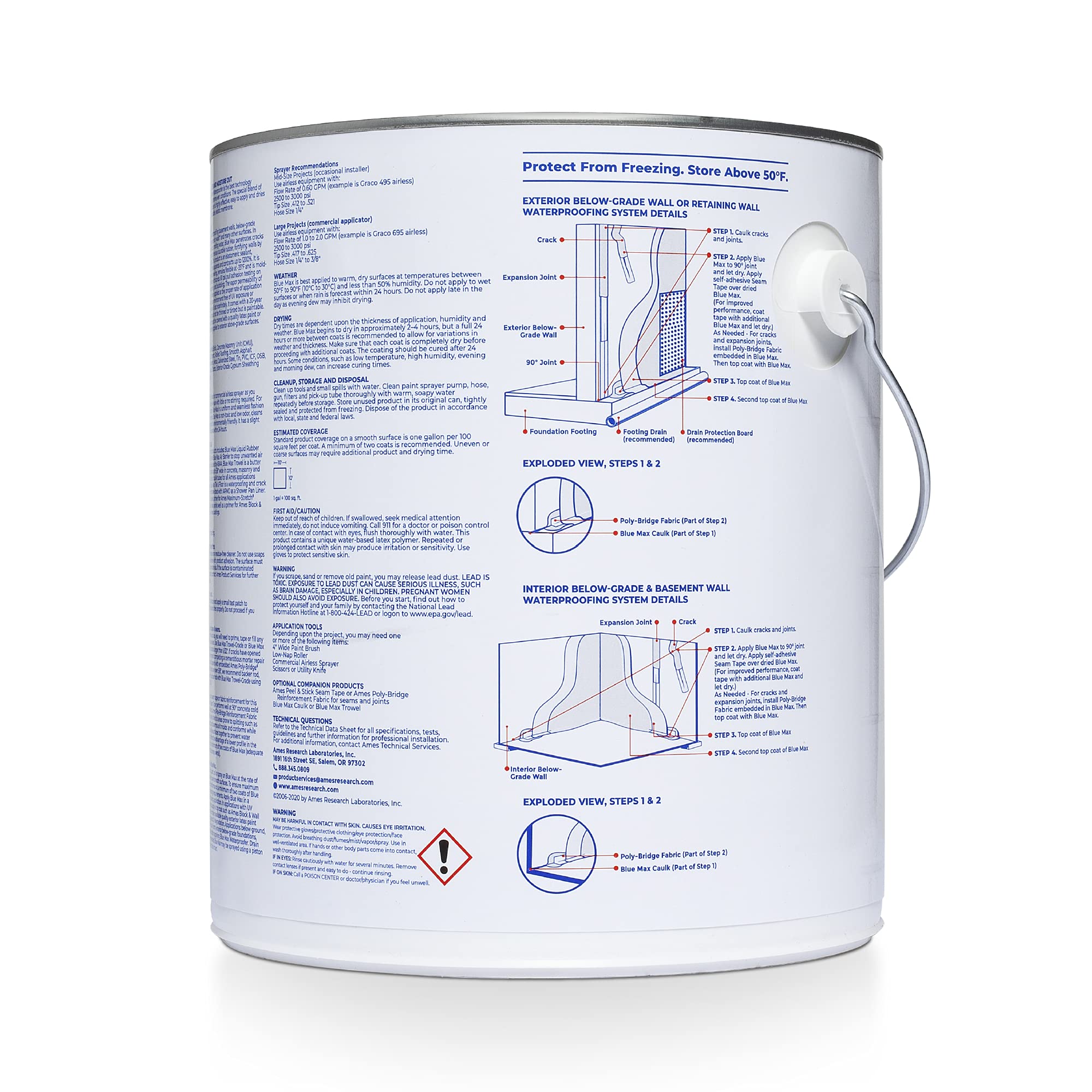 Mua Ames Research Laboratories AMES BMX1WRG 1 Gallon Blue Max, White ...