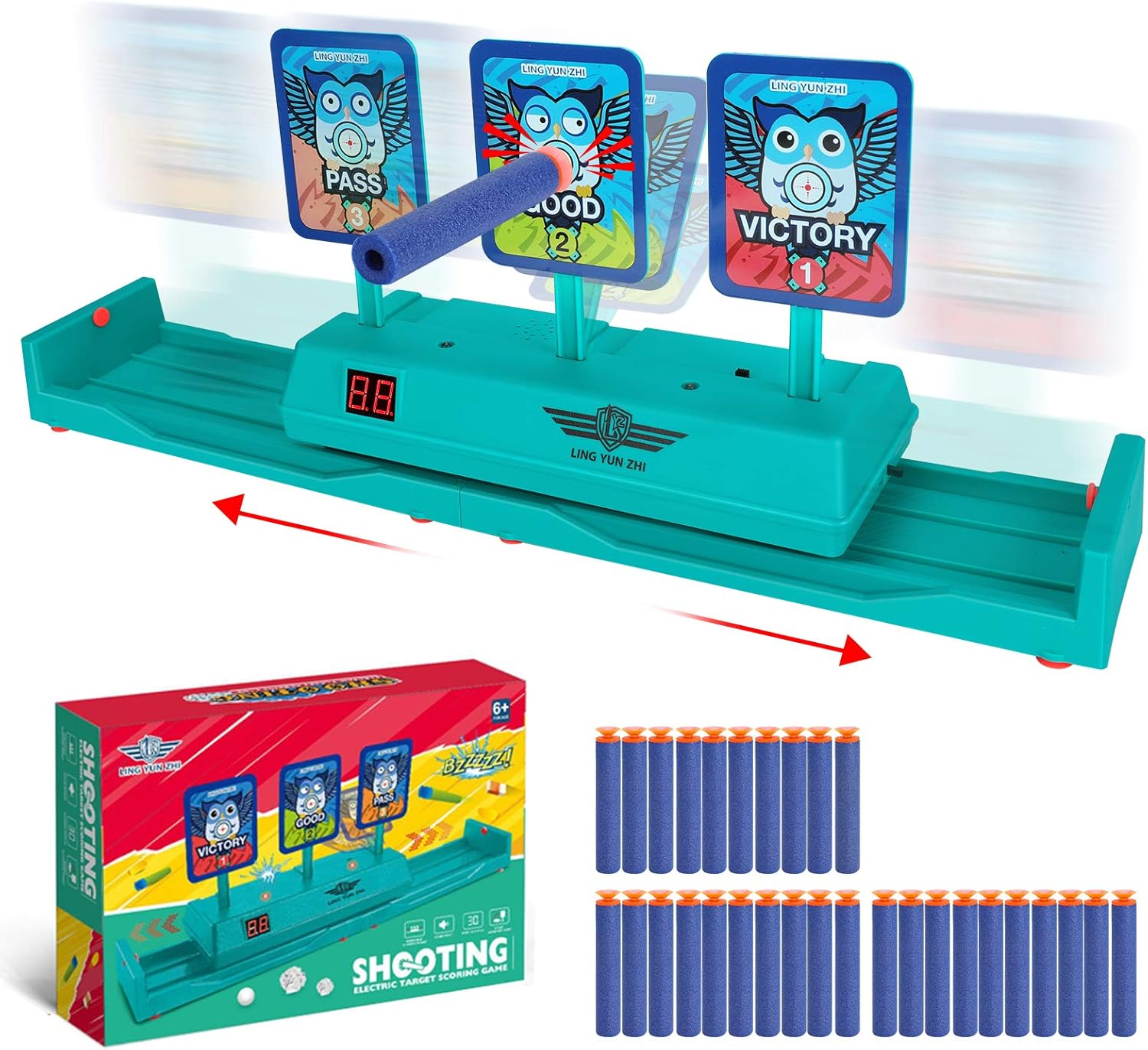 Achort Moving Shooting Target, Electronic Shooting Digital Target for ...