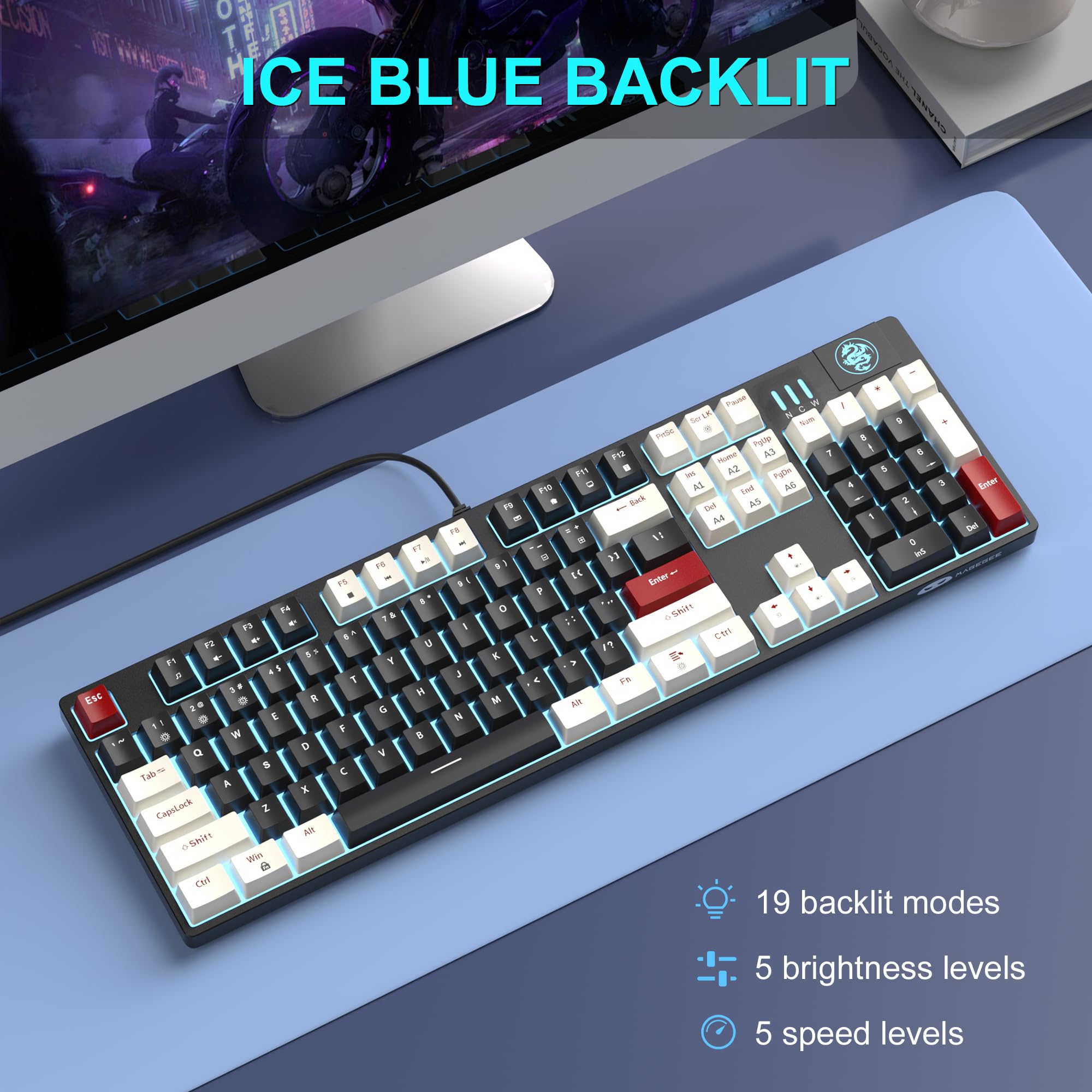 Mua MageGee Mechanical Gaming Keyboard MK-Armor LED Blue Backlit and ...