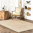 Amazon.com: SISOSU Jute Cotton Area Rug - Handcrafted Traditional Rugs ...
