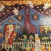 Amazon.com: Ghostly Gathering Halloween Jigsaw Puzzle 1000 Piece: Toys ...