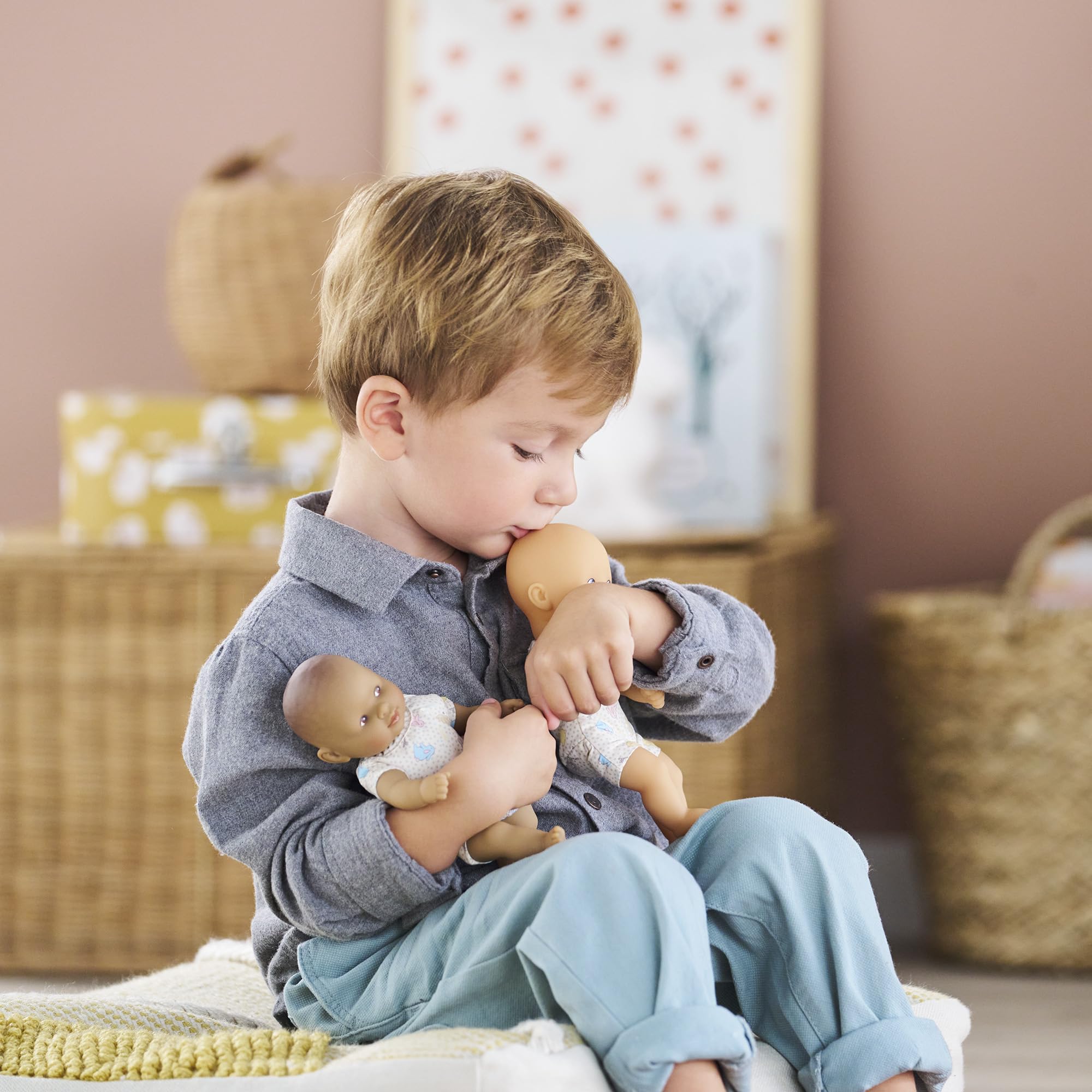 Mua Mini Calin Bunnies Baby Doll - Small 8" Soft Body with Brown Eyes ...