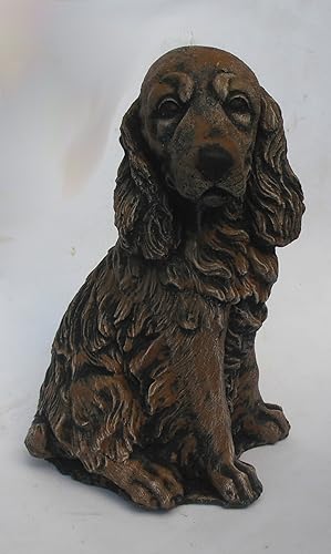Cocker Spaniel Standing Small Cold Cast Bronze Statue Sculpture Dog ...