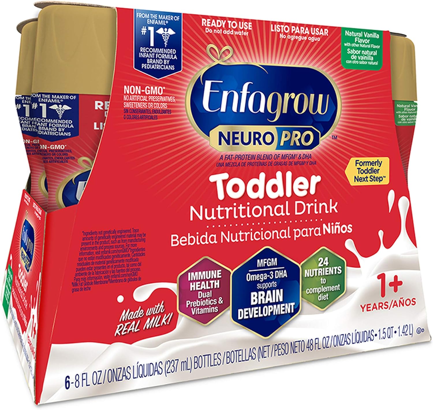 Amazon.com: Enfagrow NeuroPro Omega 3 DHA Prebiotics Non-GMO (Formerly ...