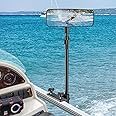 Amazon.com: Tewgug Boat Mirror, Upgraded Pontoon Boat Rear View Mirror ...
