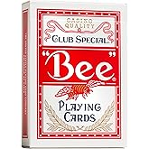 Amazon.com: bee MetalLuxe™ Playing Cards - Red Foil Diamond Back ...
