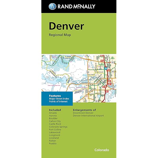 Mapa De Colorado Fort Collins Rand McNally Folded Map: Denver Regional