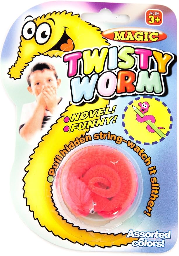 Magic Twisty Wiggly Worm Toy Stocking Filler Bright Colour (Pink ...