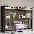 Amazon.com: FPIGSHS Adjustable Desk Bookshelf Organizer Rack, Desktop ...