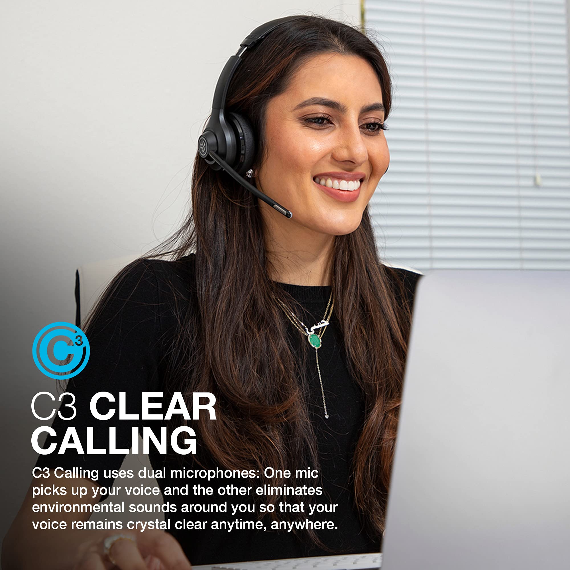 Mua JLab Go Work Wireless Headsets with Microphone, 45+ Playtime PC ...