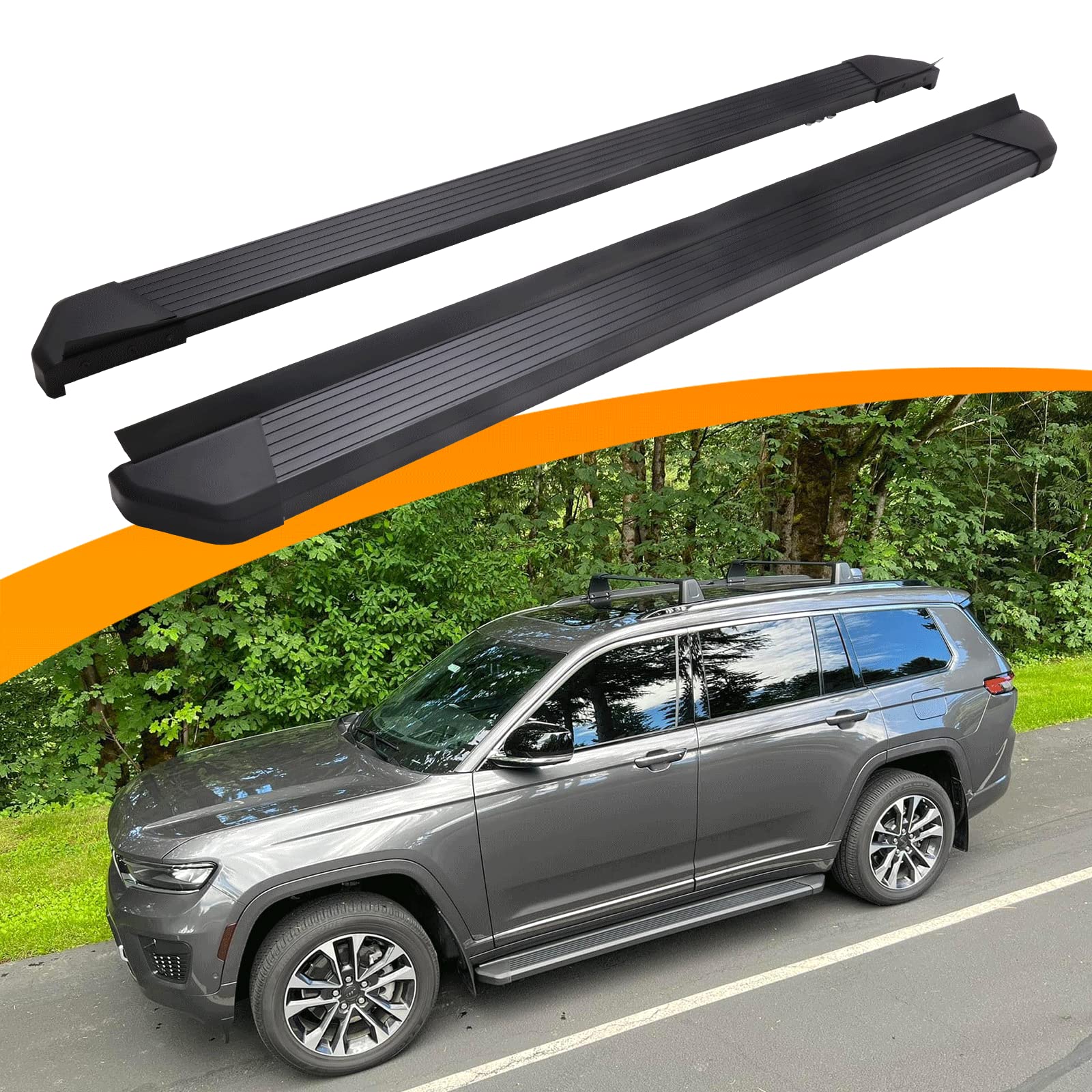 Snailfly 4.13" Running Boards Fit for Jeep Grand Cherokee L 3-Row 2021 ...