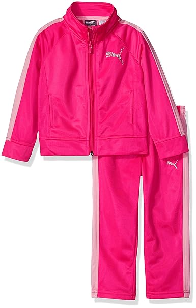 Amazon.com: PUMA Girls' Tricot Tracksuit Set: Clothing