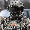VPZenar Full Face Airsoft Mask and Helmet,Black Tactical Helmet with ...