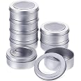 Amazon.com: 2 Ounce Metal Tin Cans Round Empty Container Salve Tins ...