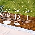 Amazon.com: Clear Arch Acrylic Table Numbers for Wedding Reception - 5 ...