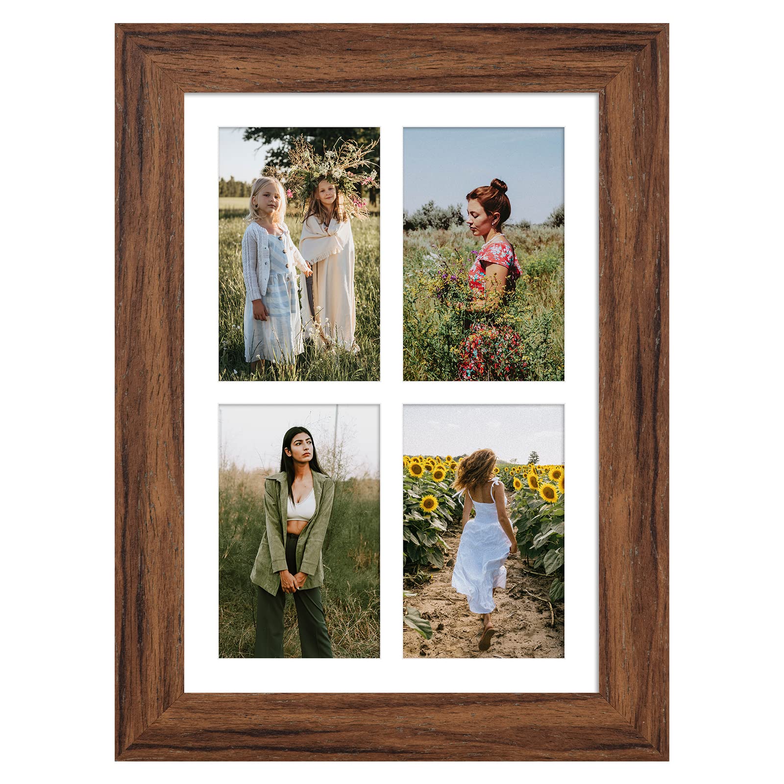 Gaevuian 9x13 Picture Frame Display 4 opening 4X6 Picture Frame Collage ...