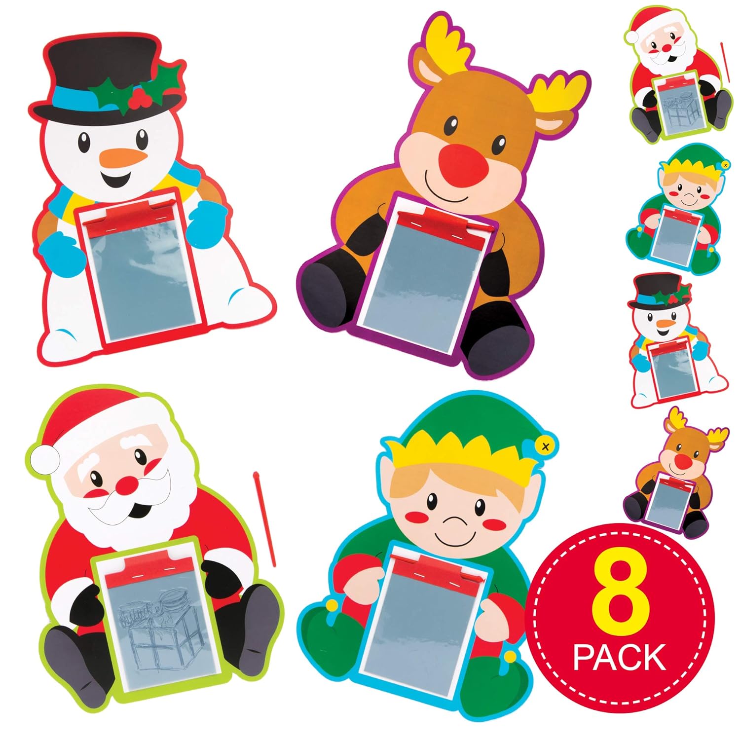 Baker Ross AR886 Magic Slates Value Pack — Christmas Novelty Toys for ...