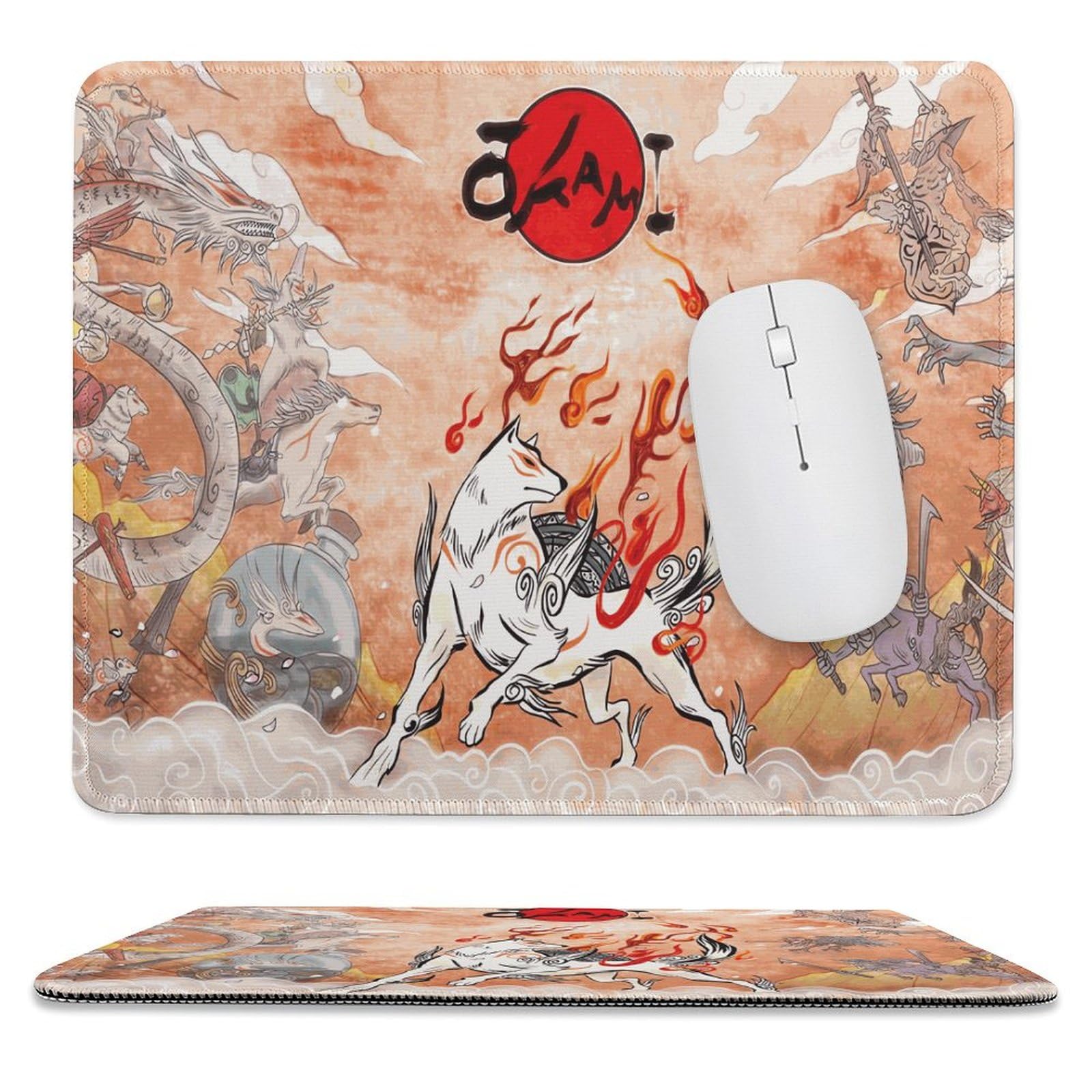 Okami 3D Watermark Waterproof Keyboard Pad, Mouse Pad And Anti-Slip ...