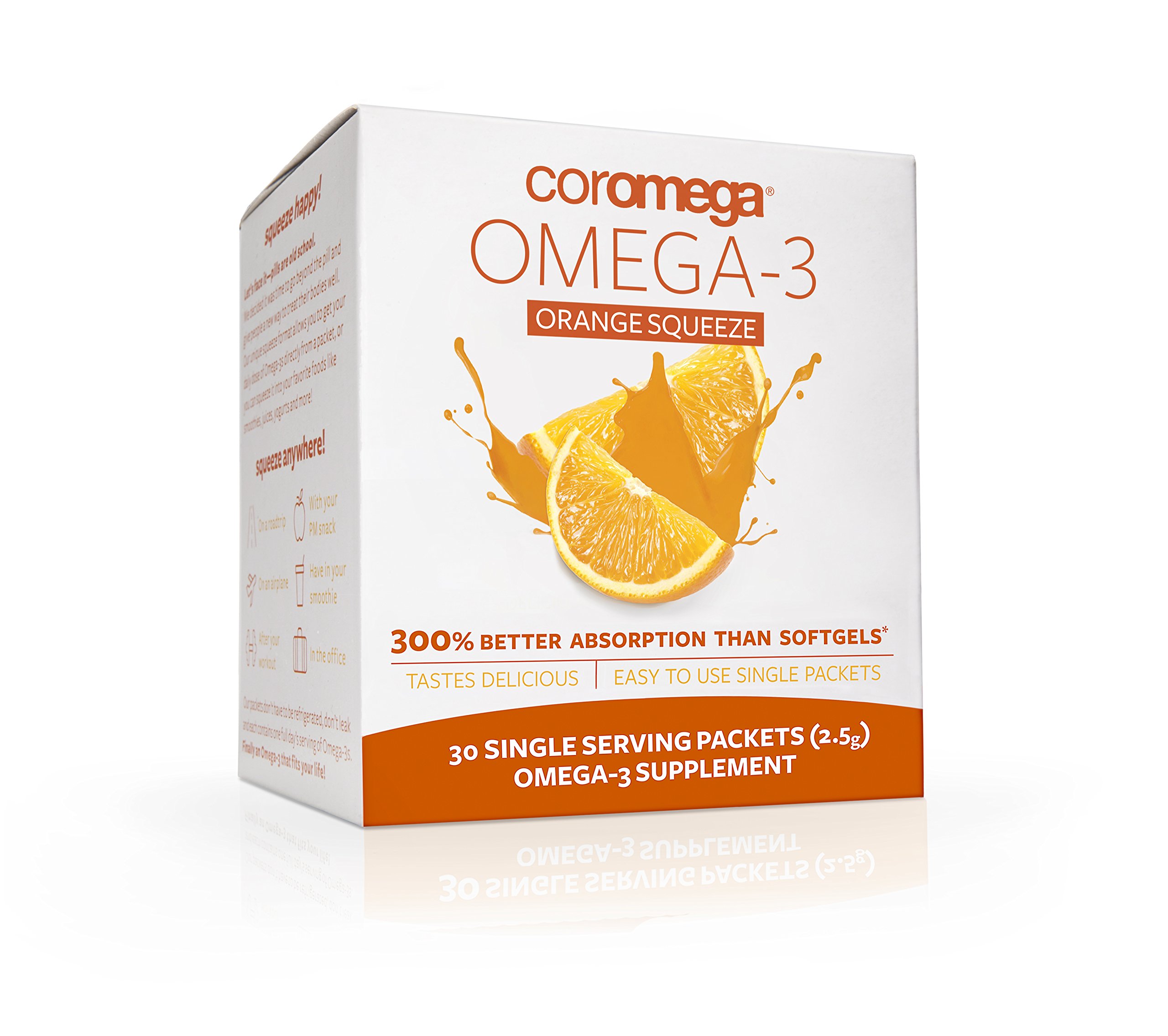 Amazon.com: Coromega Omega-3 Fish Oil Squeeze Packets, DHA and EPA ...