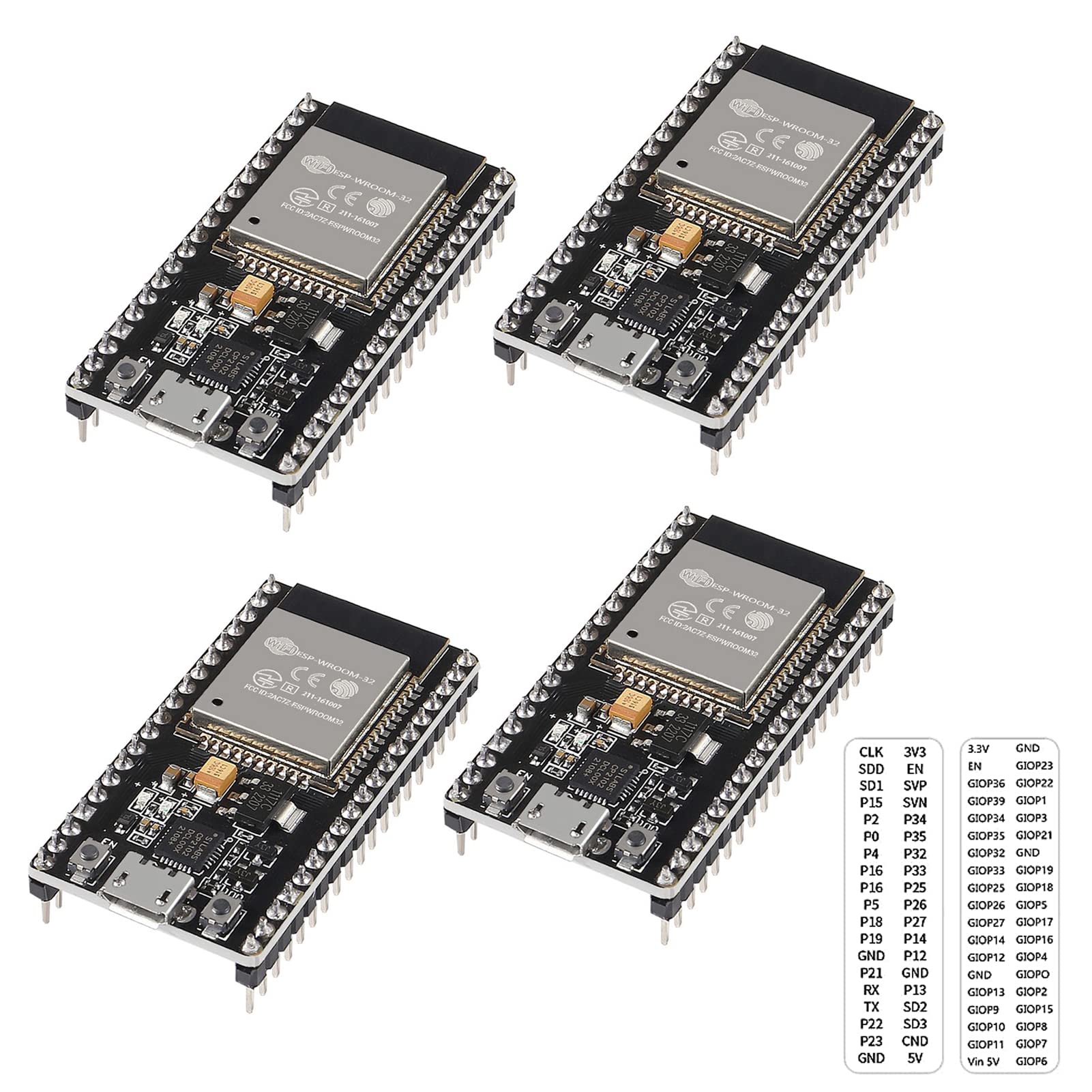 Mua ACEIRMC 4pcs ESP32S ESP32 CP2102 38 pins Development Board 2.4 GHz ...