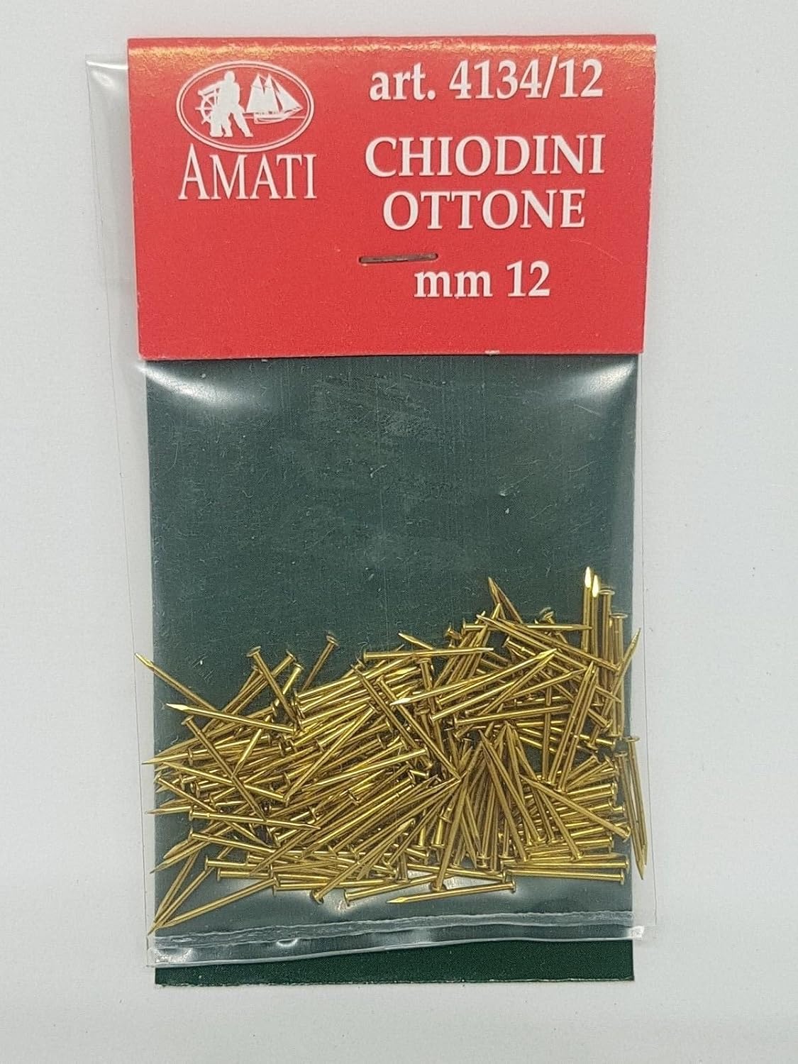Amati Chiodini Ottone 12 mm. 4134.12 200 pz.: Amazon.it: Giochi e ...