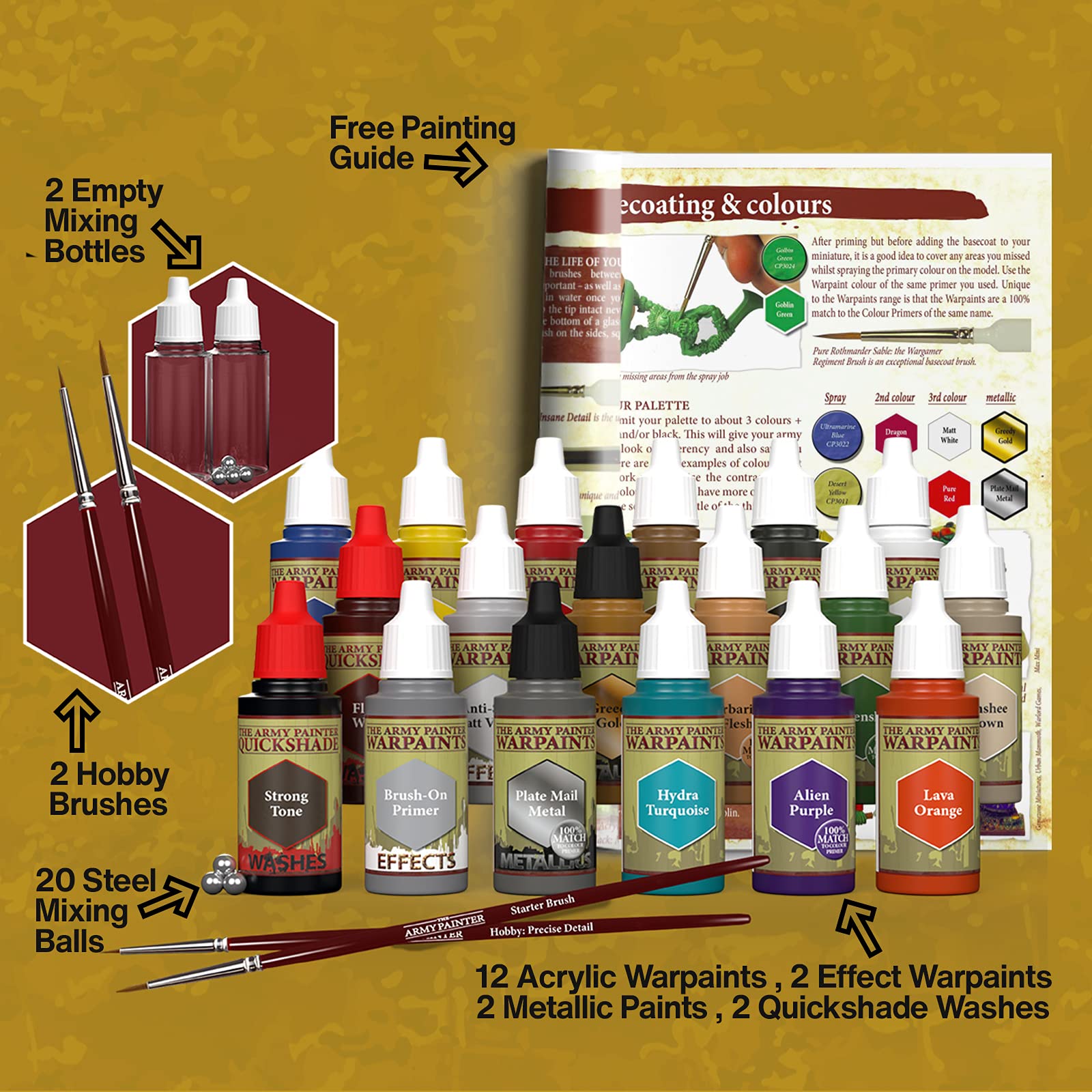 Mua Wargames Delivered Starter Set Miniature Painting Kit - Miniature ...