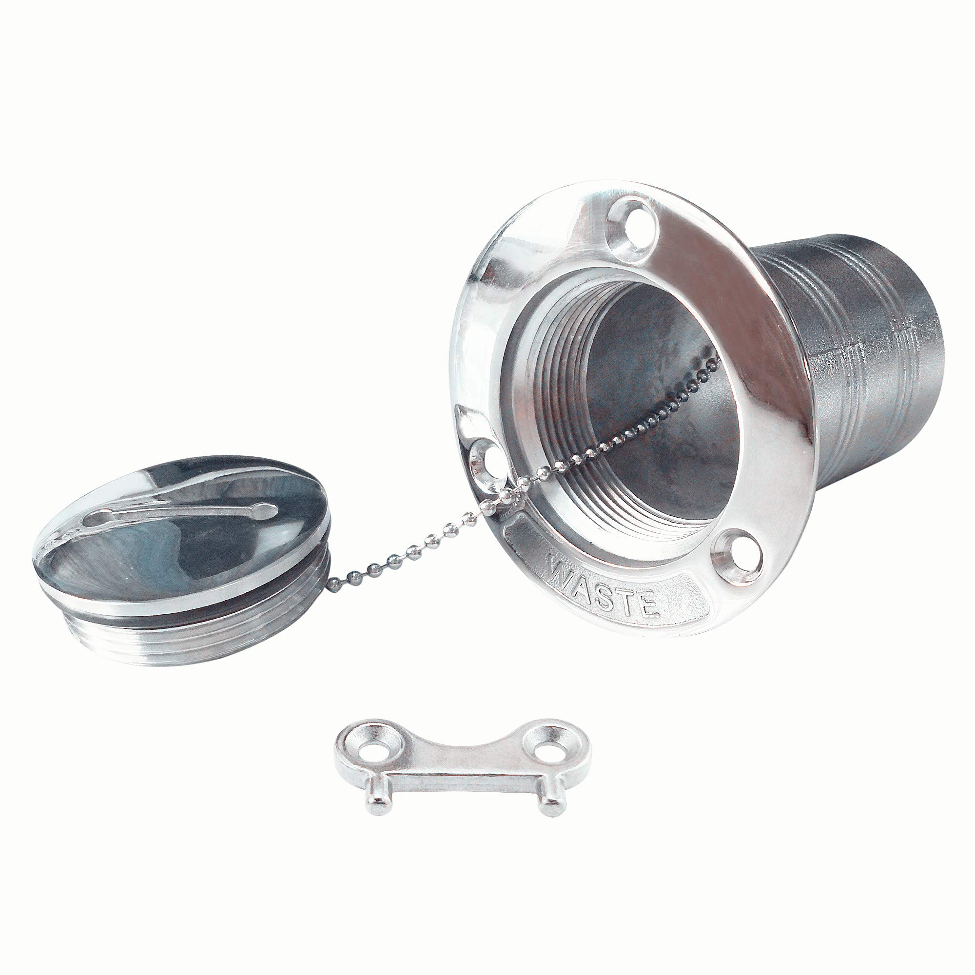 NEW//Casting 1-1/2"(38mm) Boat Waste Deck Fill/Filler with Key Cap ...