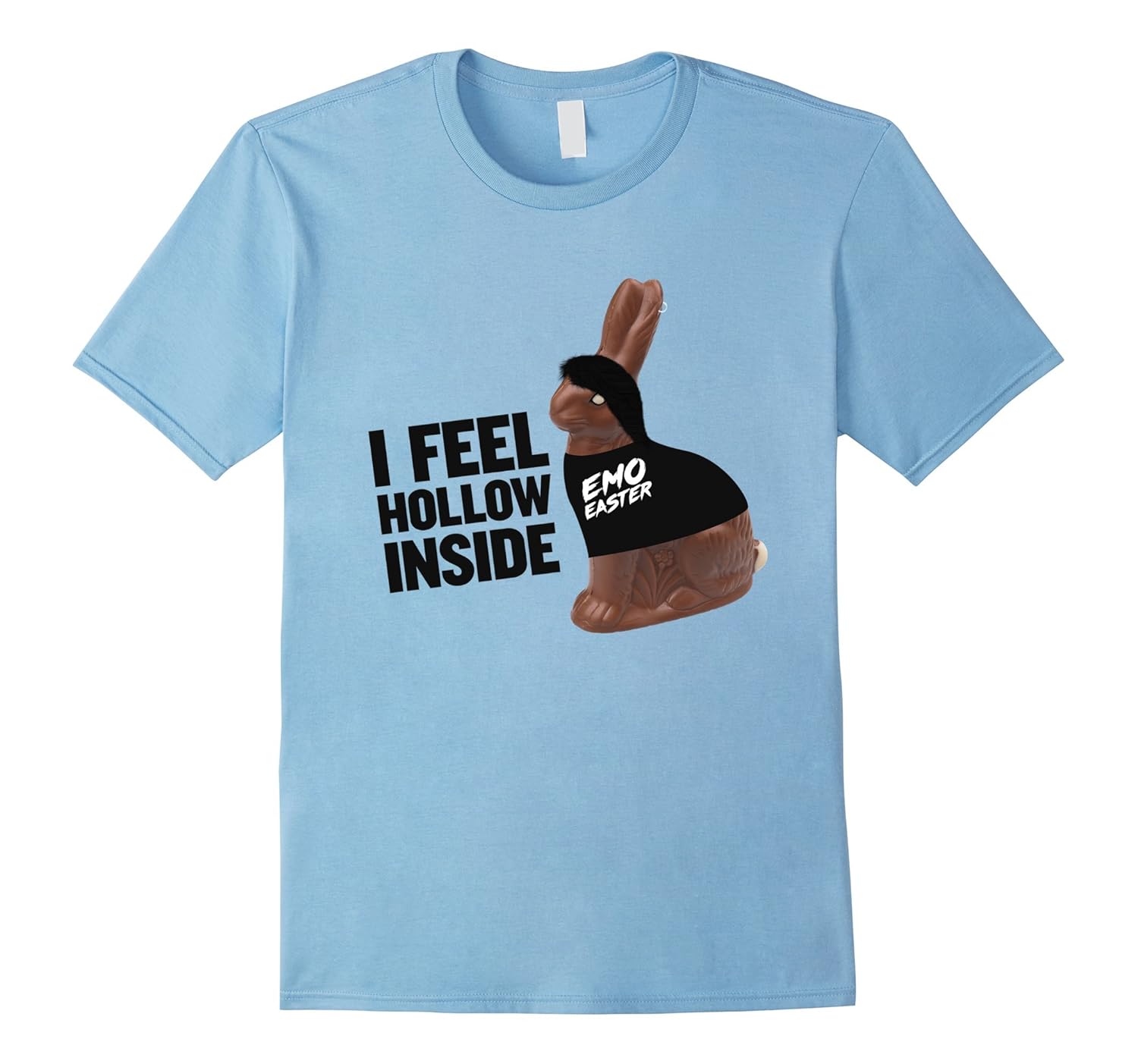 I feel hollow inside – Emo Easter Chocolate Bunny Shirt-CD – Canditee