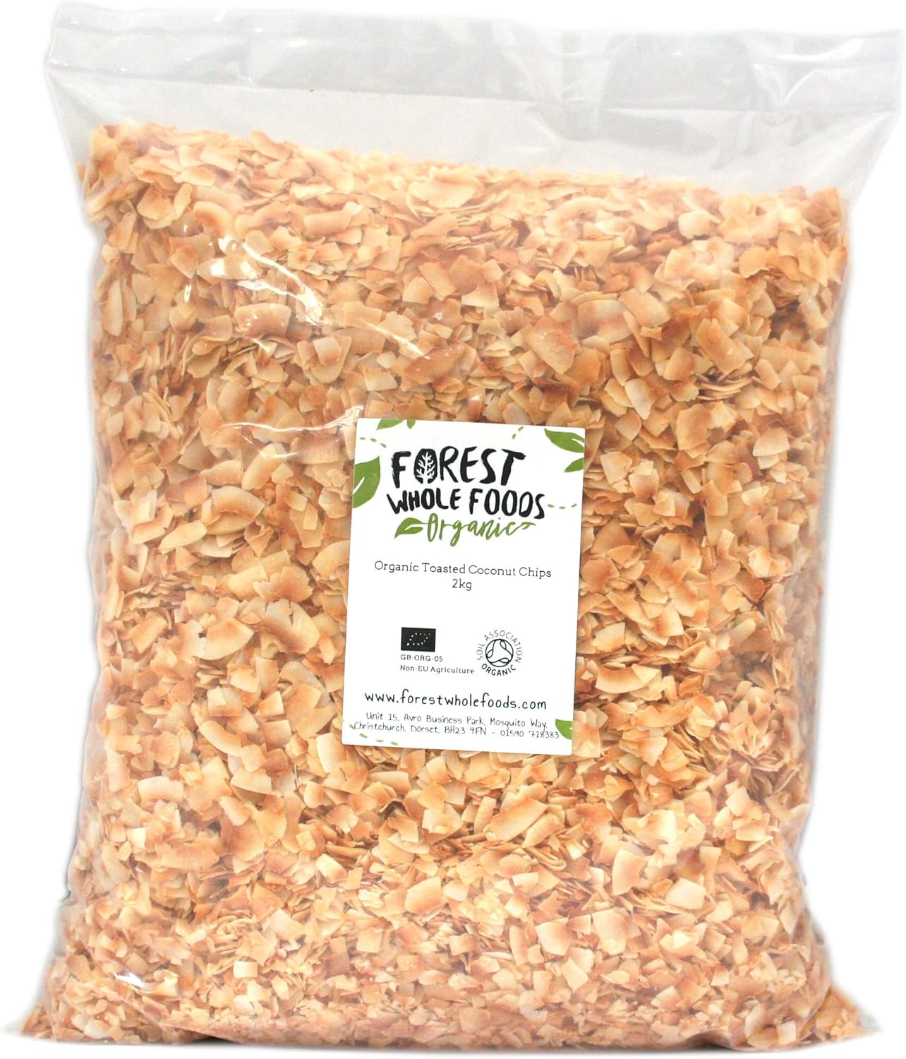 Forest Whole Foods Organic Toasted Coconut Chips (2kg): Amazon.co.uk ...