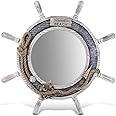 Amazon.com: CoTa Global Silver Sea Beach Wall Decor Nautical Ship Wheel ...