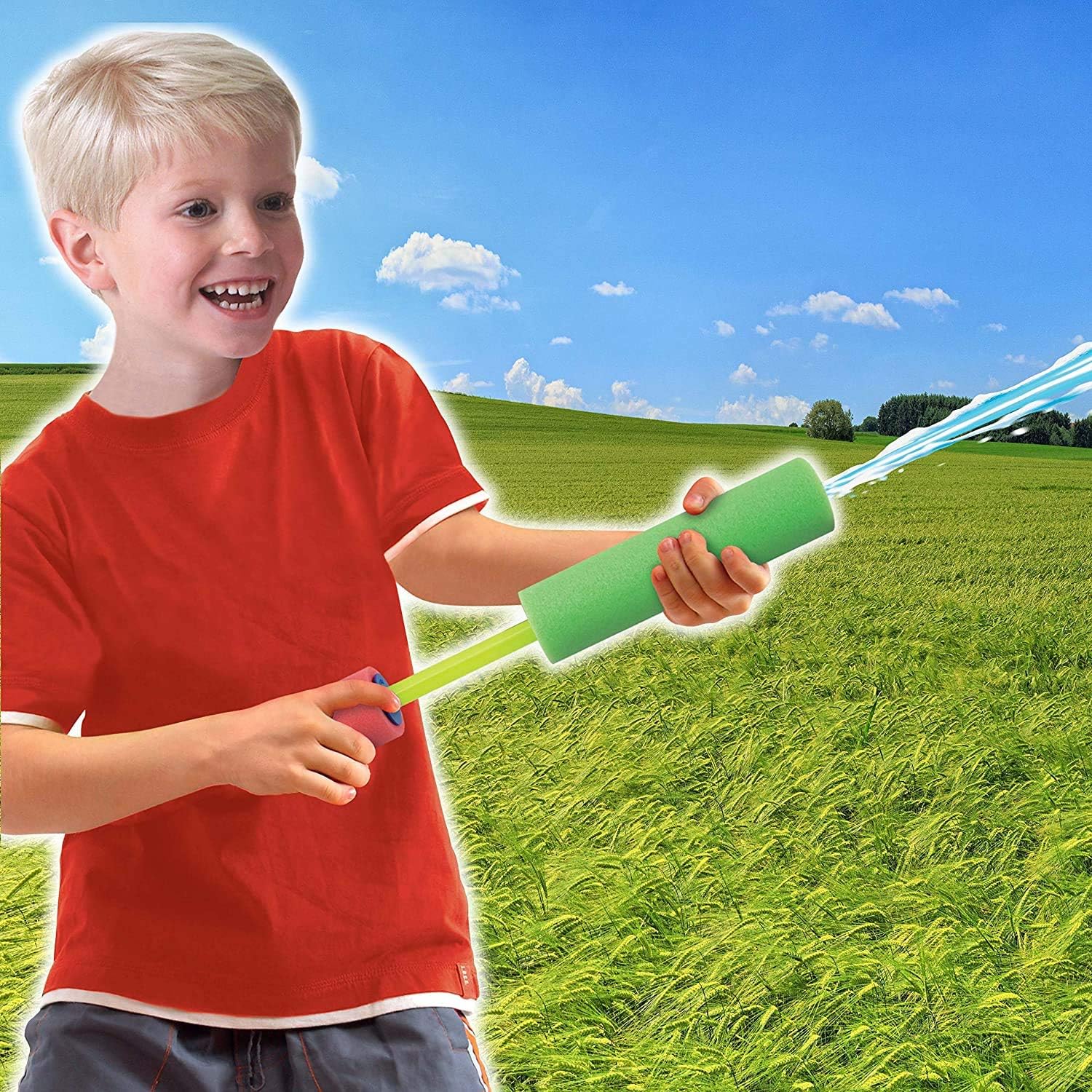 Set of 4 Foam Water Pump action Squirter Pistols HYDROSTORM Blaster ...