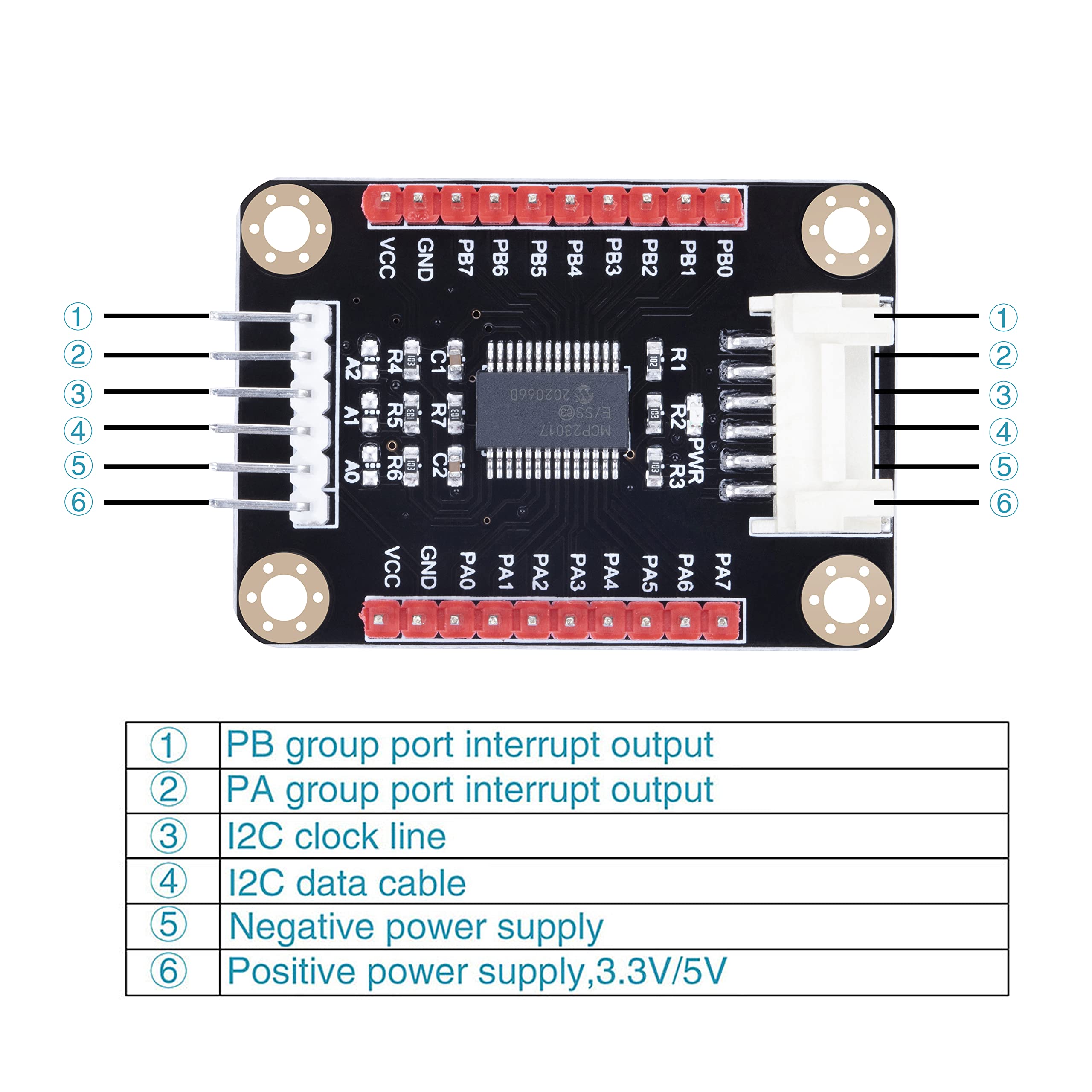 Mua MCP23017 IO Expansion Board Compatible with Raspberry Pi/micro:bit/Arduino/STM32 Motherboard ...