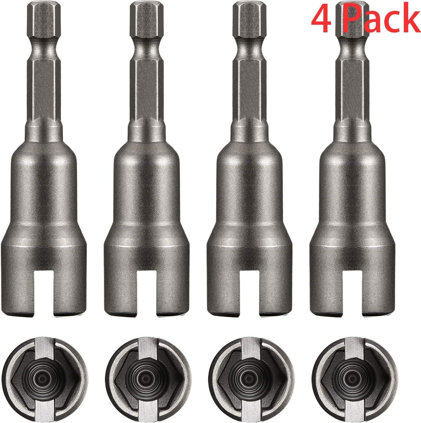4 Packs Power Wing Nut Driver Set, Slot Wing Nuts Drill Bit Socket ...