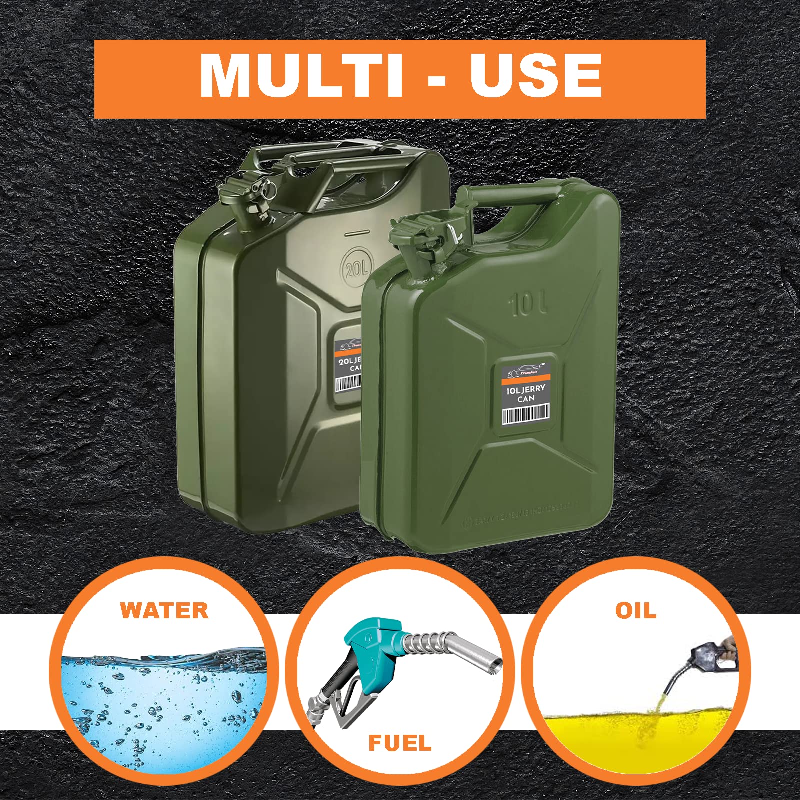 Mua Xtremeauto Jerry Can Fuel Can Metal Petrol Can Water Container Cans ...