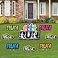 Amazon.com : Big Dot of Happiness Set the Pace - Running - Yard Sign ...