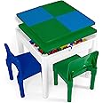 Amazon.com: Play Platoon Kids Activity Table Set - 5 in 1 Water Table, Building Block Table ...