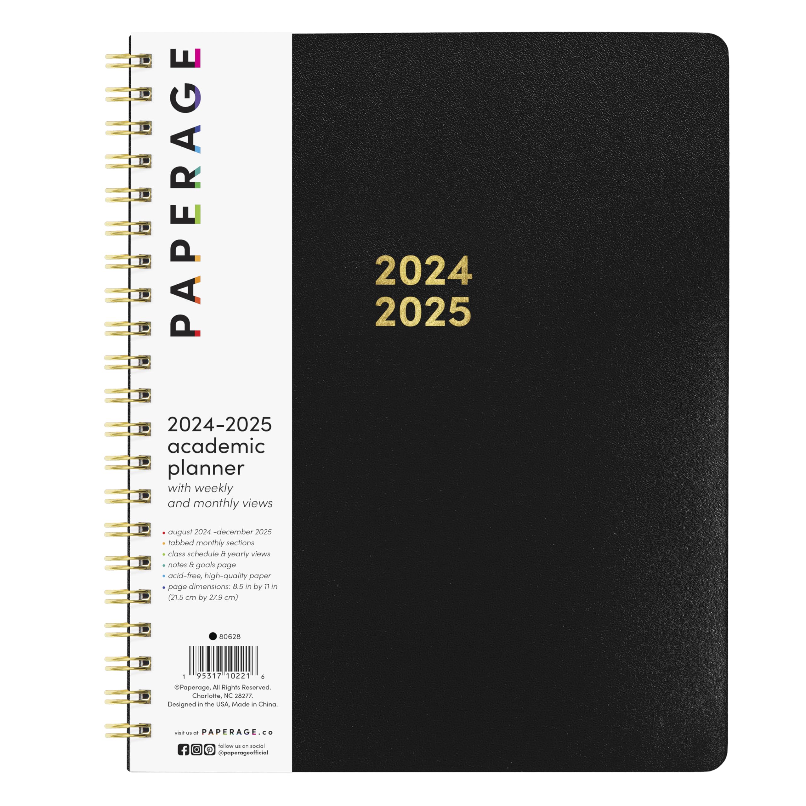 Mua PAPERAGE 17 Month Academic Planner 2024-2025, Weekly & Monthly ...