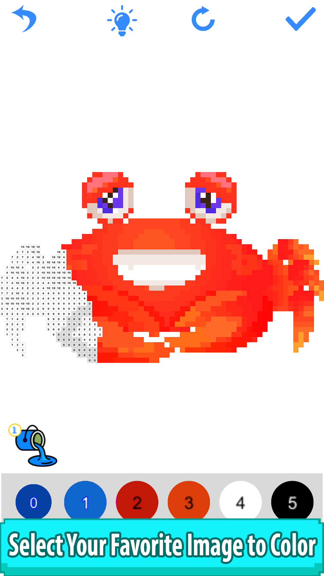 Sea Animals Color By Number - Pixel Art Sandbox Coloring Book:Amazon ...