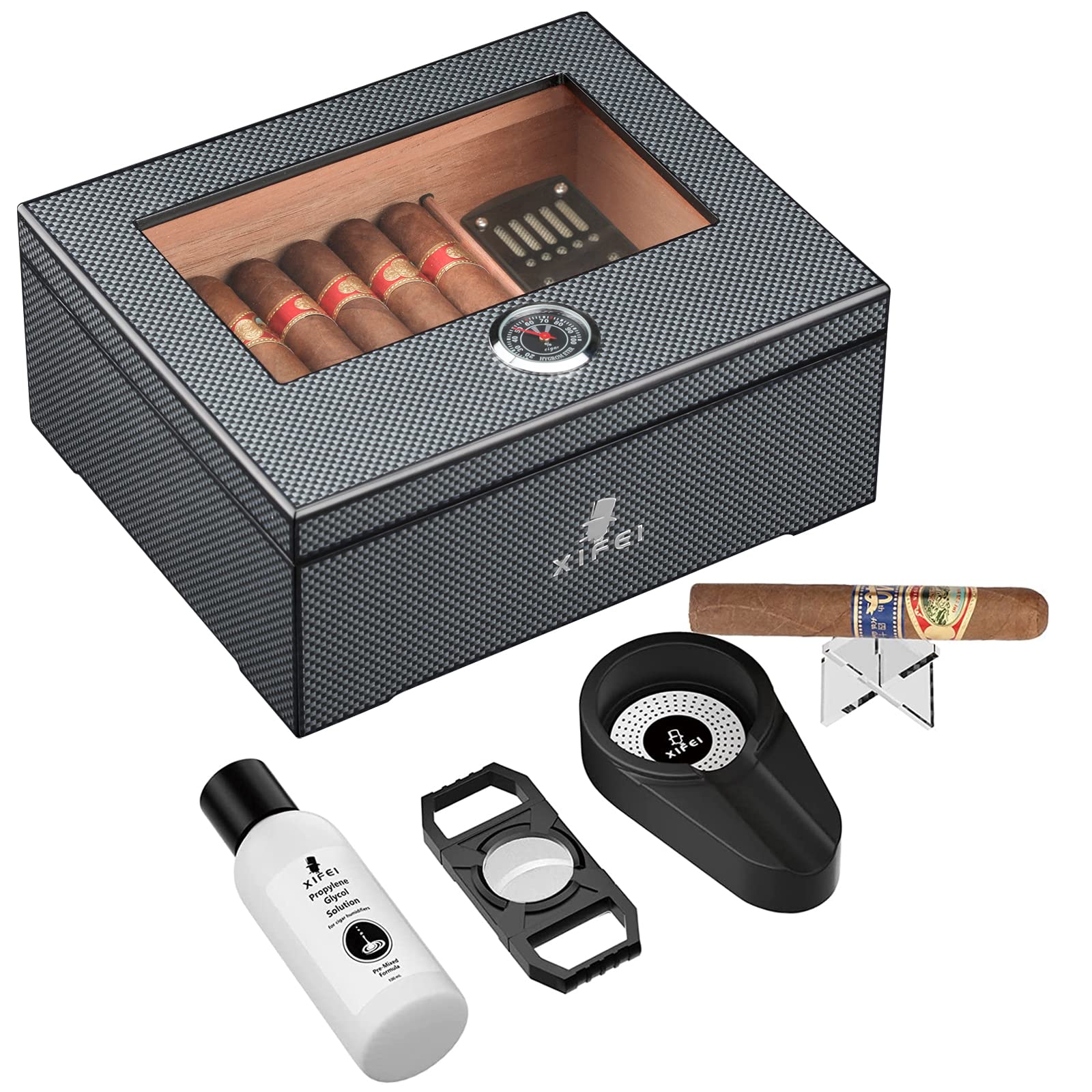 Mua XIFEI Cigar Humidor, Spanish Cedar Wood Desktop Cigar Box Storage ...