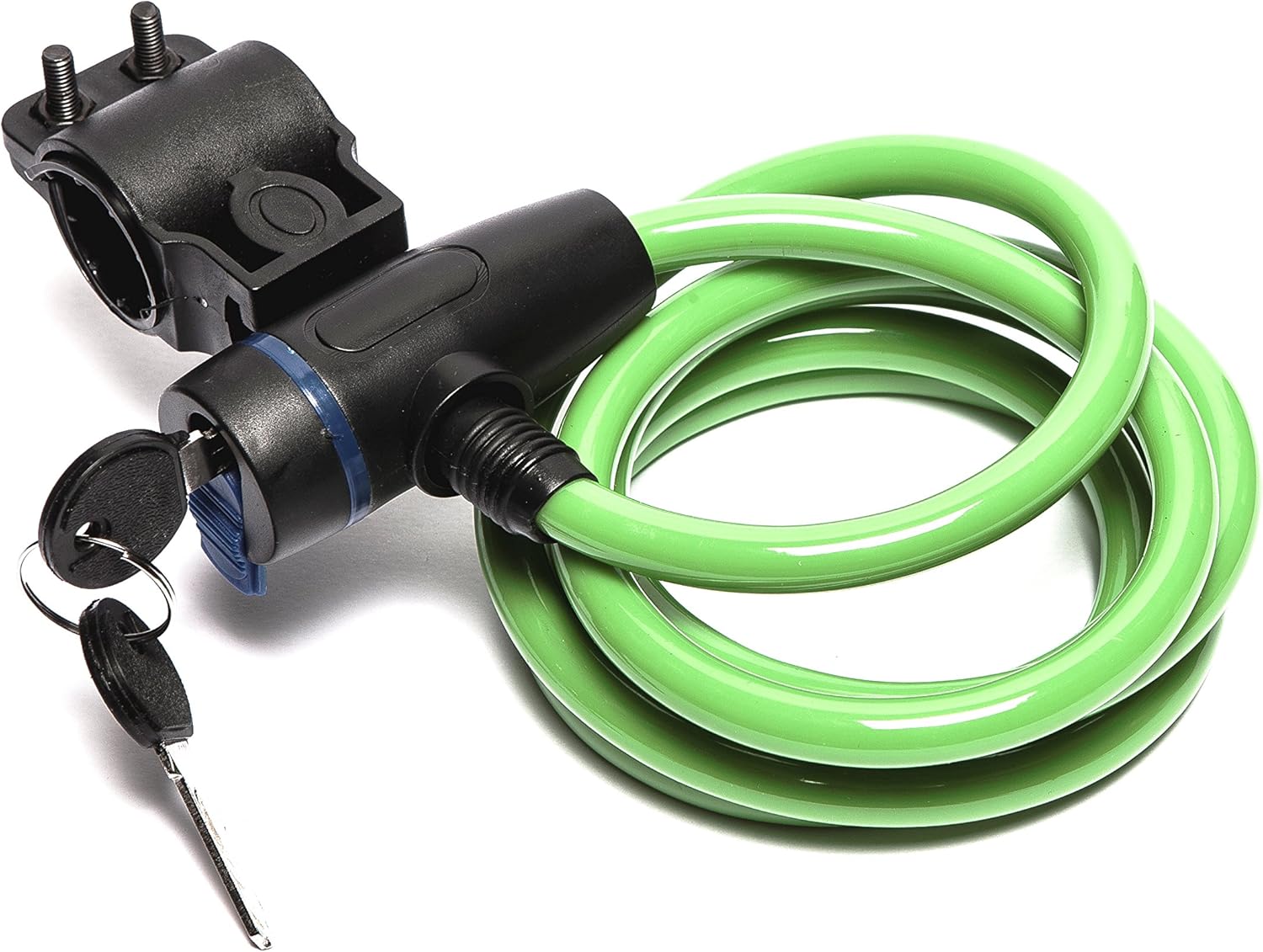 AWE® Bicycle Automatic Spiral Cable Lock 1800mm x 10mm - BigaMart